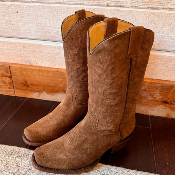 Rockin Leather | Shoes | Rockinleather Mens Tobacco Suede Narrow ...